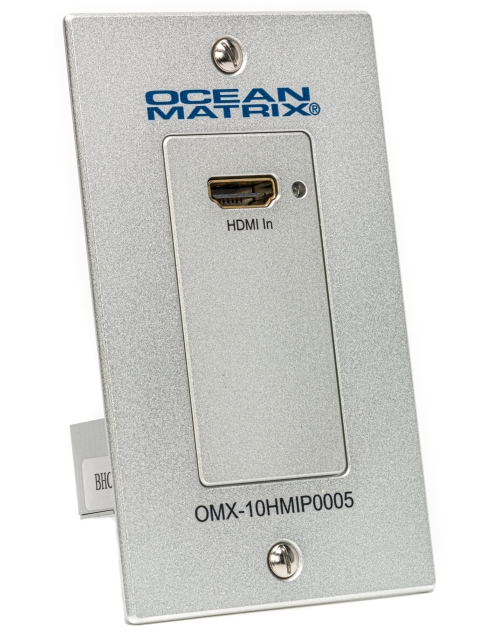 Single Gang HDMI Over IP PoE Wall Plate H.264 Transmitter