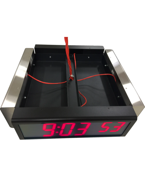 6 Digit PoE Clock Quad Ceiling Mount