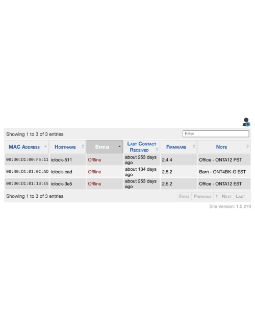 Cloud Clock Monitoring System for PoE Clocks